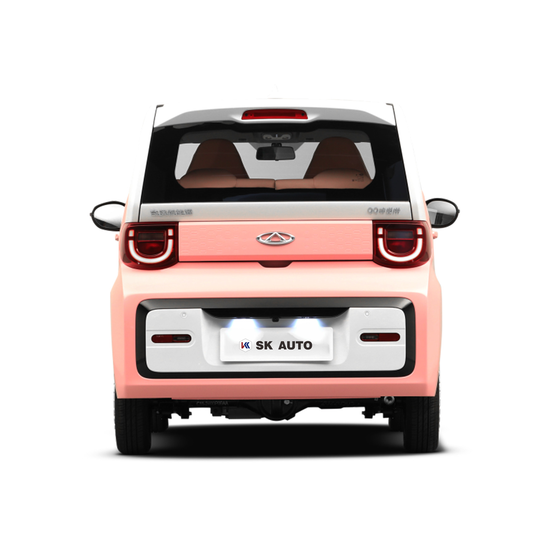 3 deur 4 het Elektrische Mini Car Chery QQ Roomijs 20kw Mini Electric Vehicle van Seater