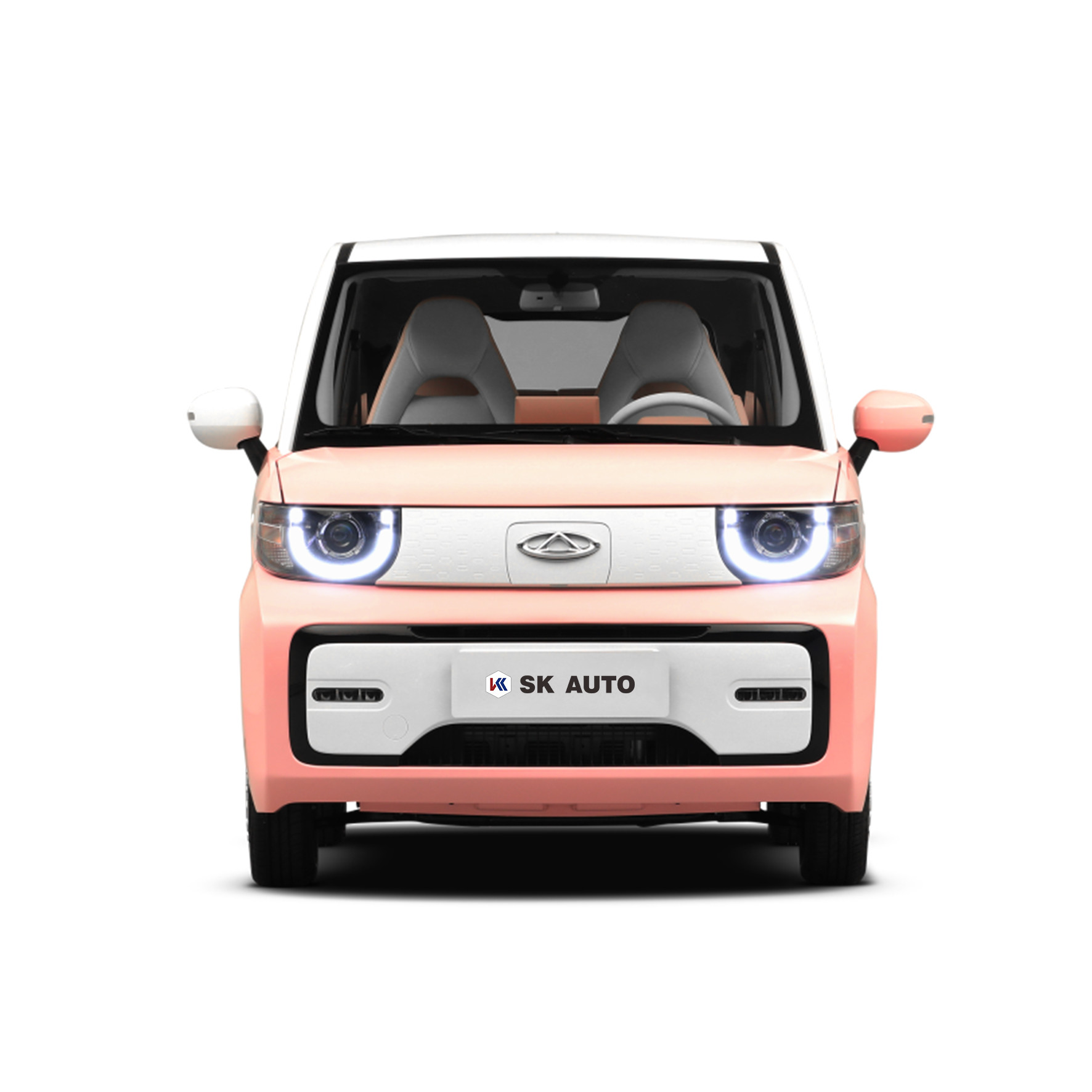 3 deur 4 het Elektrische Mini Car Chery QQ Roomijs 20kw Mini Electric Vehicle van Seater